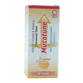 Buy Mucotune Orange Effervescent Tablet | 19 Minutes Delivery | Apollo ...