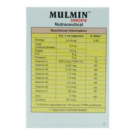 Mulmin Drops | Uses, Side Effects, Price | Apollo Pharmacy