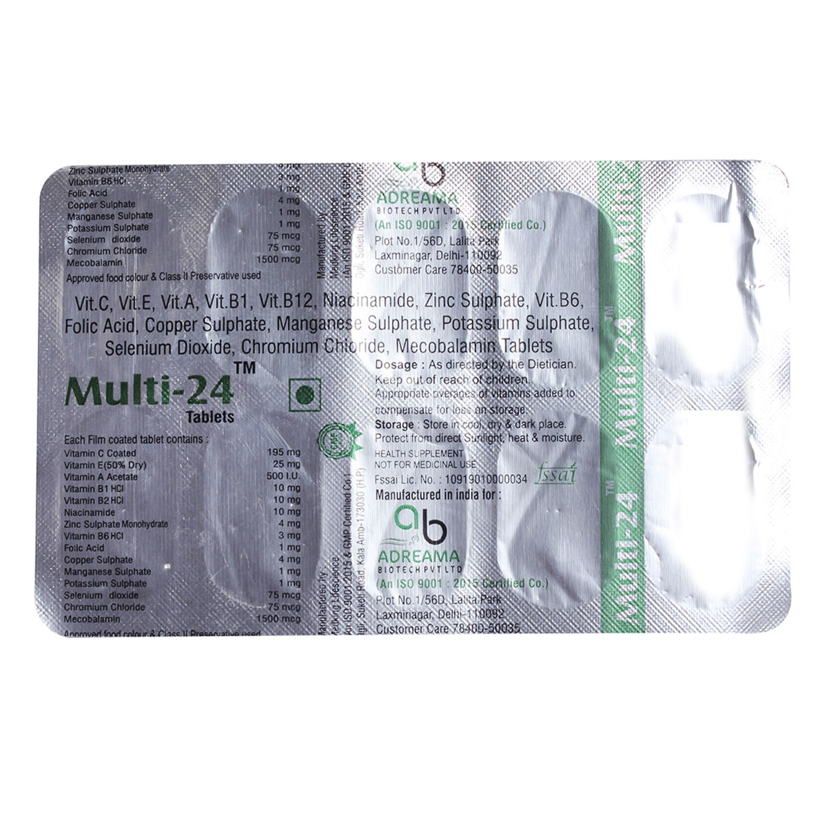 Multi-24 Tablet 10's Price, Uses, Side Effects, Composition - Apollo ...