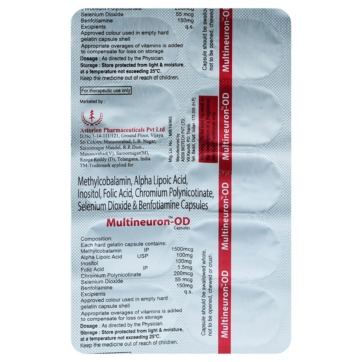 Multineuron-OD Capsule | Uses, Side Effects, Price | Apollo Pharmacy