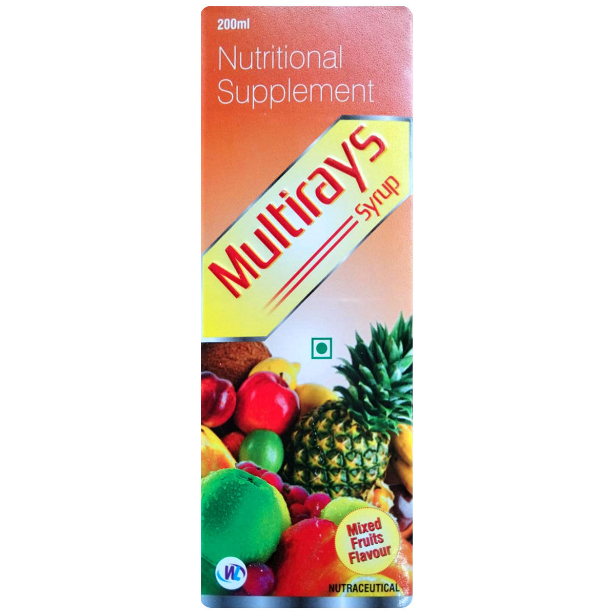 Multirays Mixed Fruits Flavour Syrup | Uses, Side Effects, Price ...