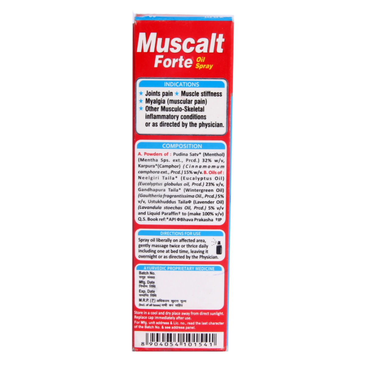 Aimil Muscalt Forte Oil Spray, 60 ml Price, Uses, Side Effects ...