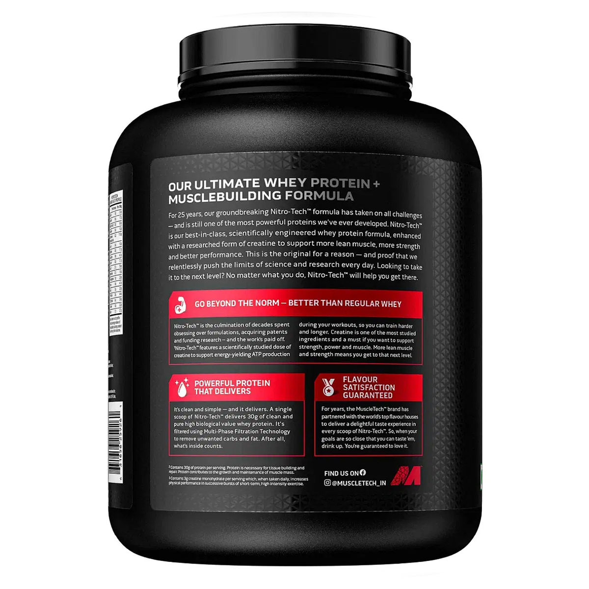 Buy Muscletech Nitrotech Whey Protein Milk Chocolate Flavour Powder, 1. ...