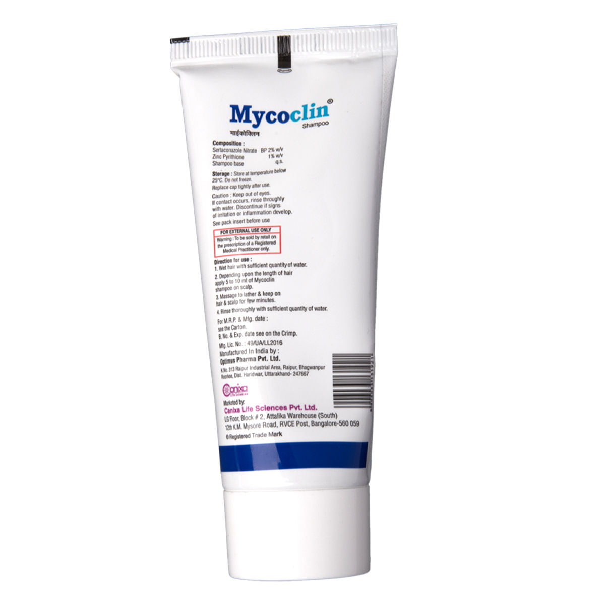 Mycoclin Shampoo 60ml Price, Uses, Side Effects, Composition - Apollo ...