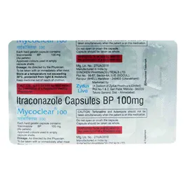 Mycoclear 100 Capsule | Uses, Side Effects, Price | Apollo Pharmacy