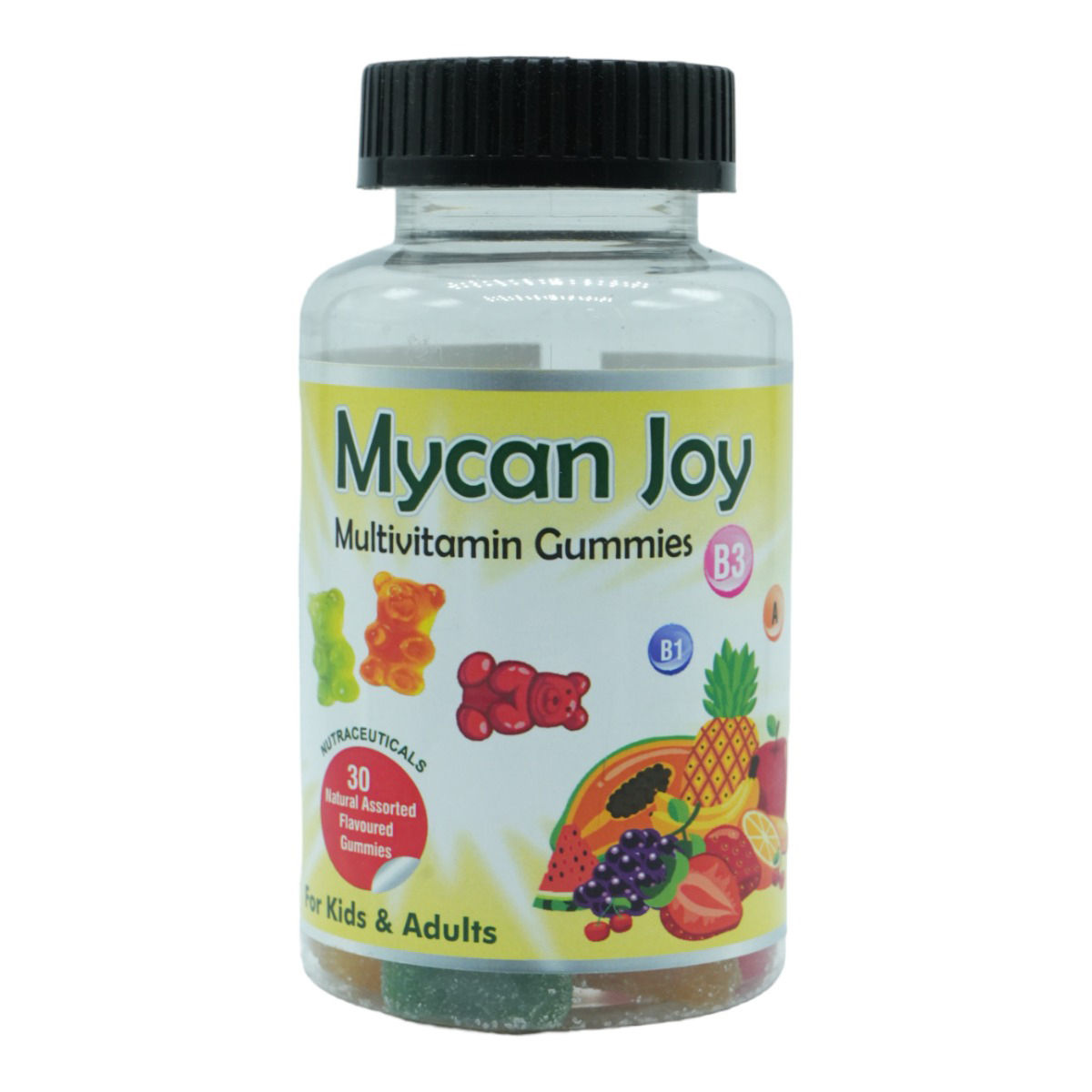 Mycan Joy Multivitamin Natural Assorted Flavour Gummies | Uses, Side ...