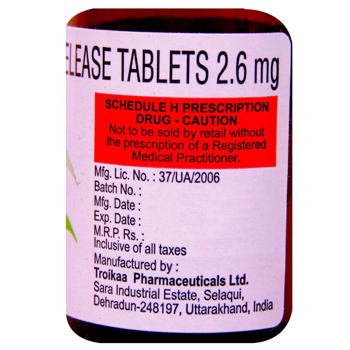 Myonit SR 2.6 Tablet 30's Price, Uses, Side Effects, Composition ...