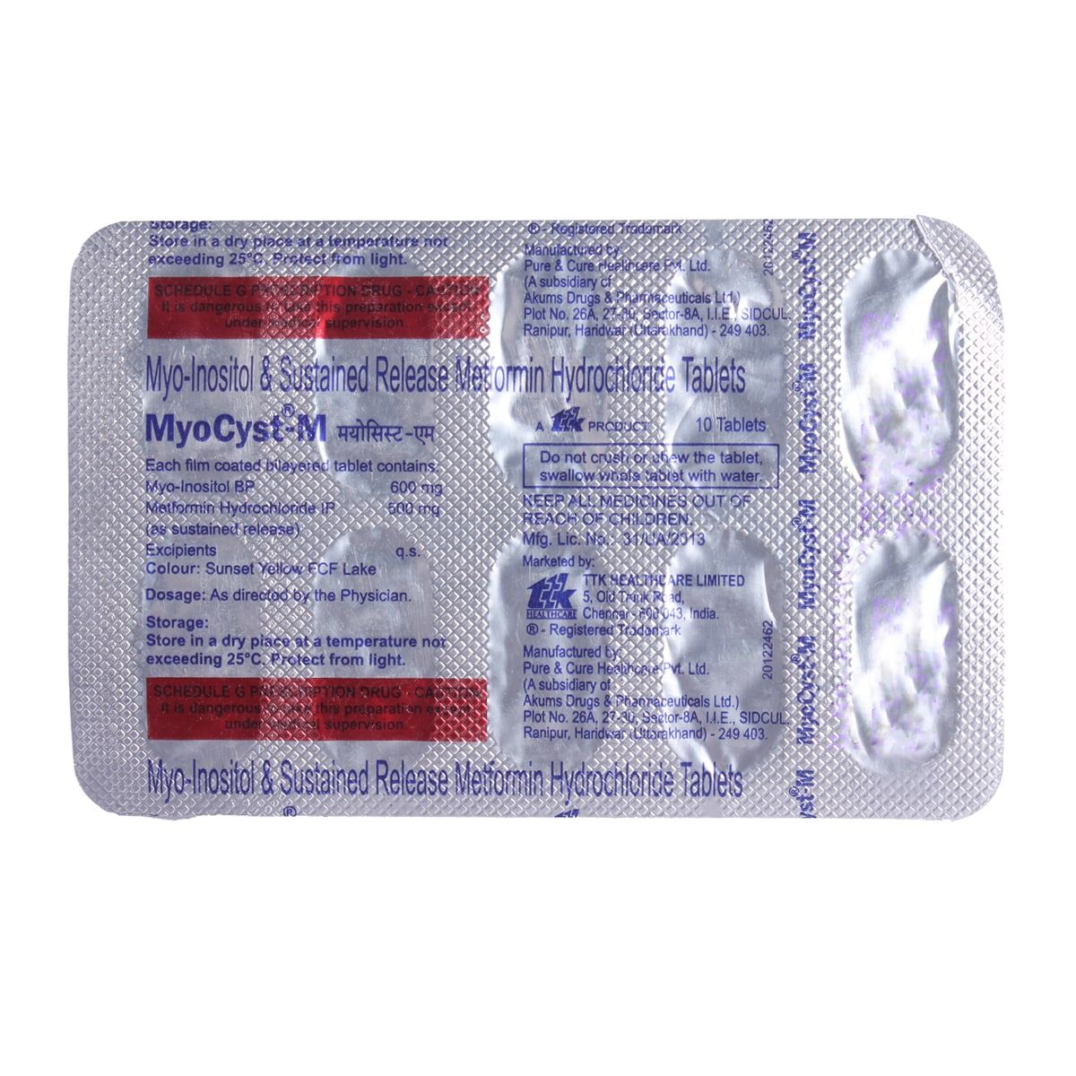 Myocyst M Tablet | Uses, Side Effects, Price | Apollo Pharmacy