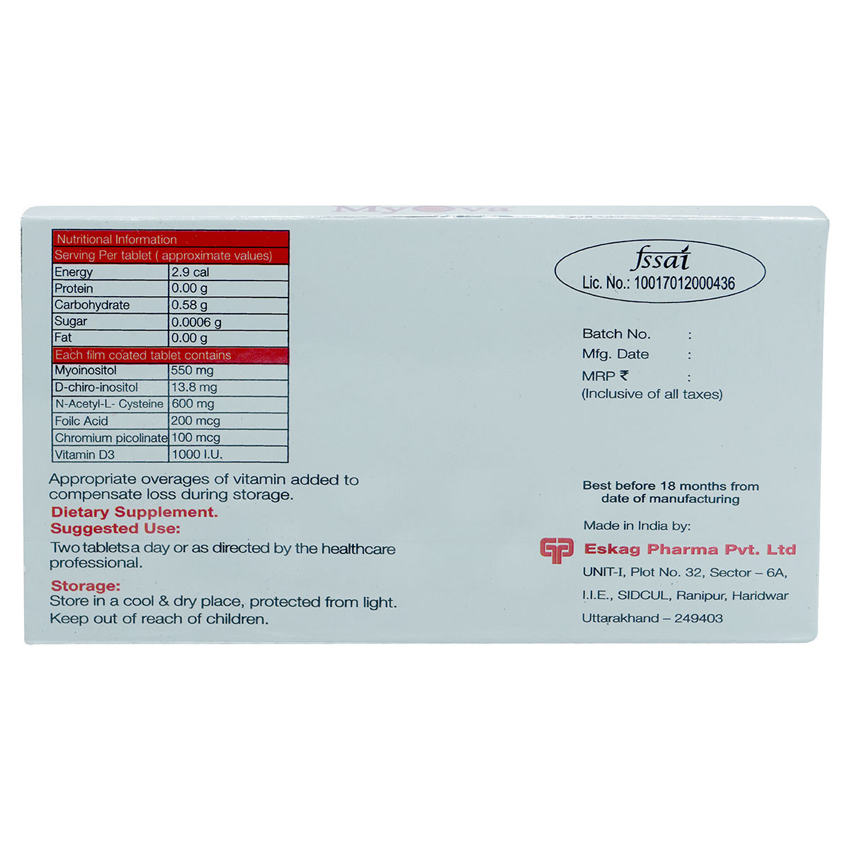 Myova Tablet | Uses, Side Effects, Price | Apollo Pharmacy