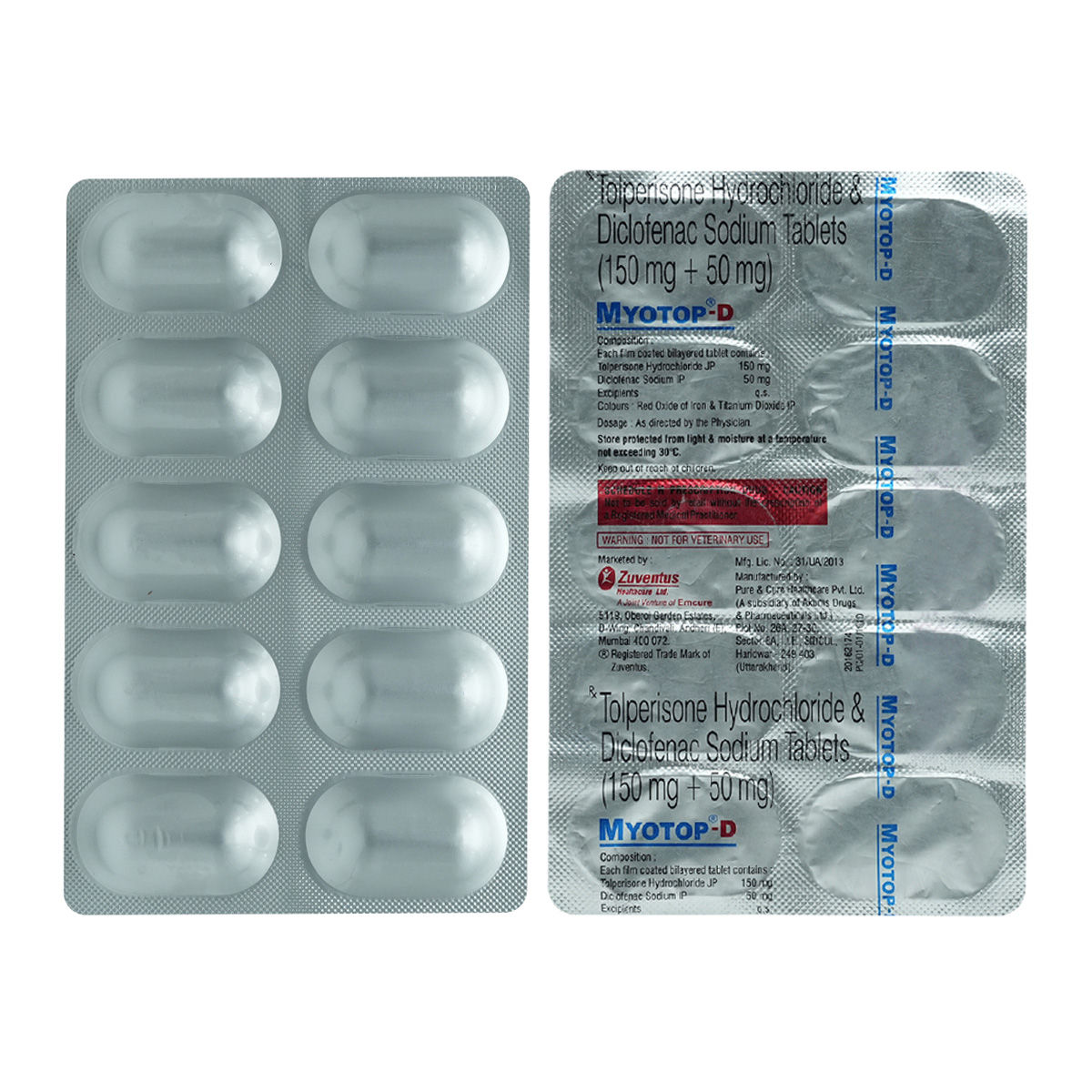 Myotop-D Tablet | Uses, Side Effects, Price | Apollo Pharmacy