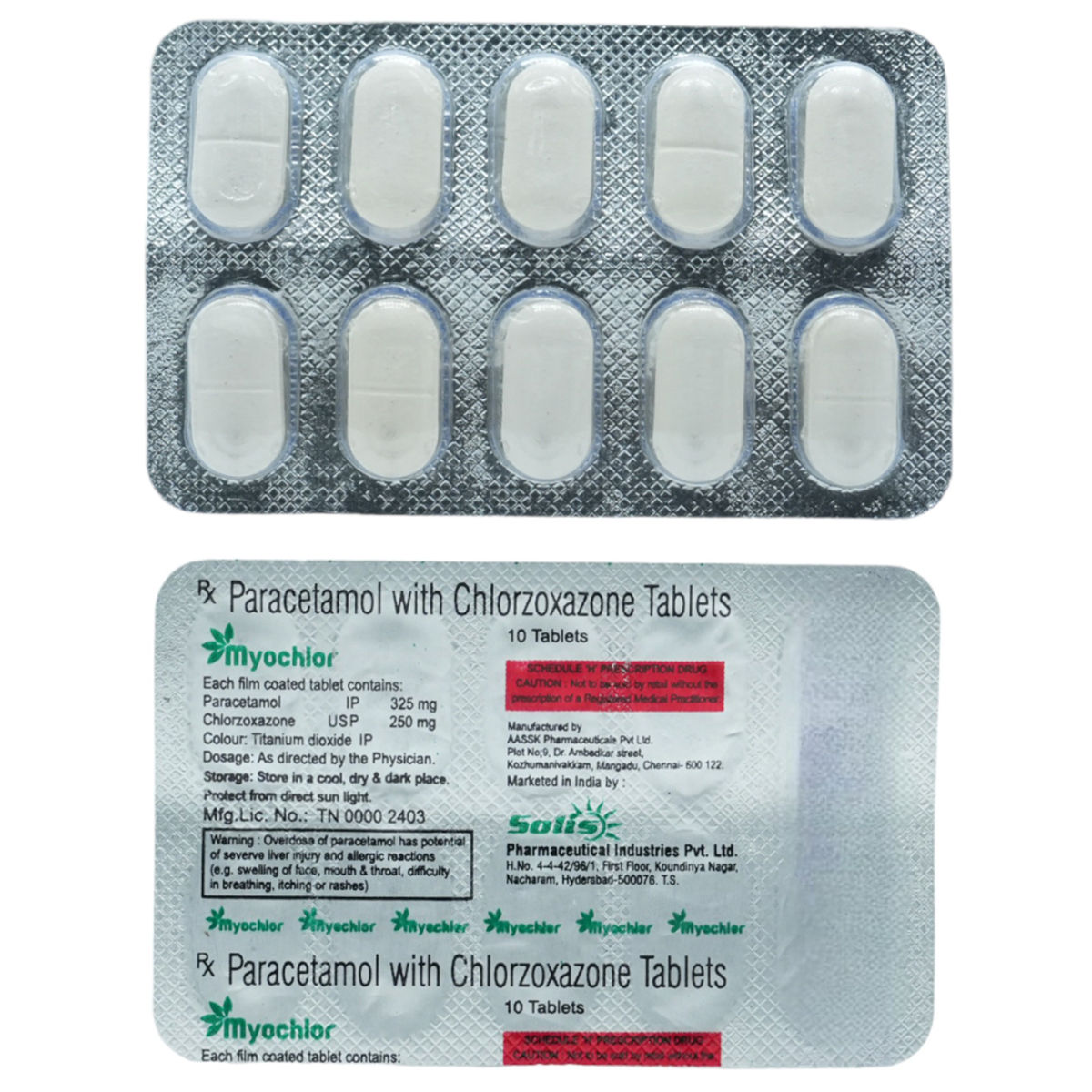 Myospaz Tablet 10's Price, Uses, Side Effects, Composition - Apollo ...