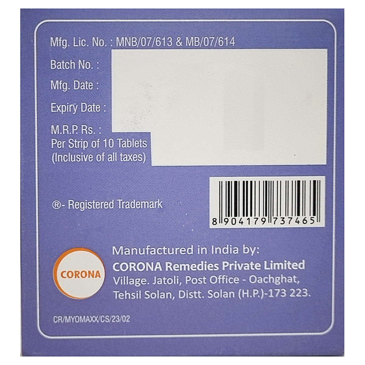 Myoril Maxx Tablet | Uses, Side Effects, Price | Apollo Pharmacy