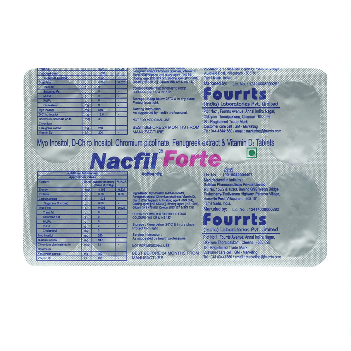 Nacfil Forte Tablet 10's Price, Uses, Side Effects, Composition ...