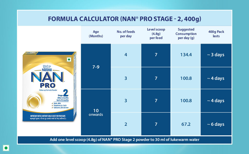 Buy Nestle Nan Pro Stage 2 Follow-Up Formula Milk Powder For Babies ...