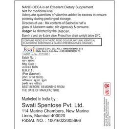 Nano-Deca Sugar Free Orange Sachet 5G | Uses, Side Effects, Price ...