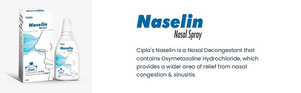 Buy Naselin Nasal Spray, 10 ml | 19 Minutes Delivery | Apollo Pharmacy