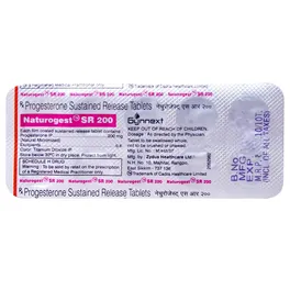 Naturogest SR 200 Tablet | Uses, Side Effects, Price | Apollo Pharmacy