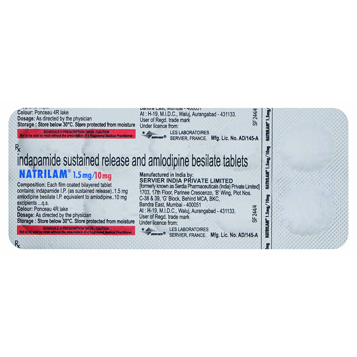 Natrilam 1.5/10 mg Tablet 10's | Uses, Side Effects, Price | Apollo ...