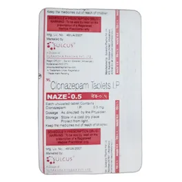 Naze 0.5 mg Tablet | Uses, Side Effects, Price | Apollo Pharmacy