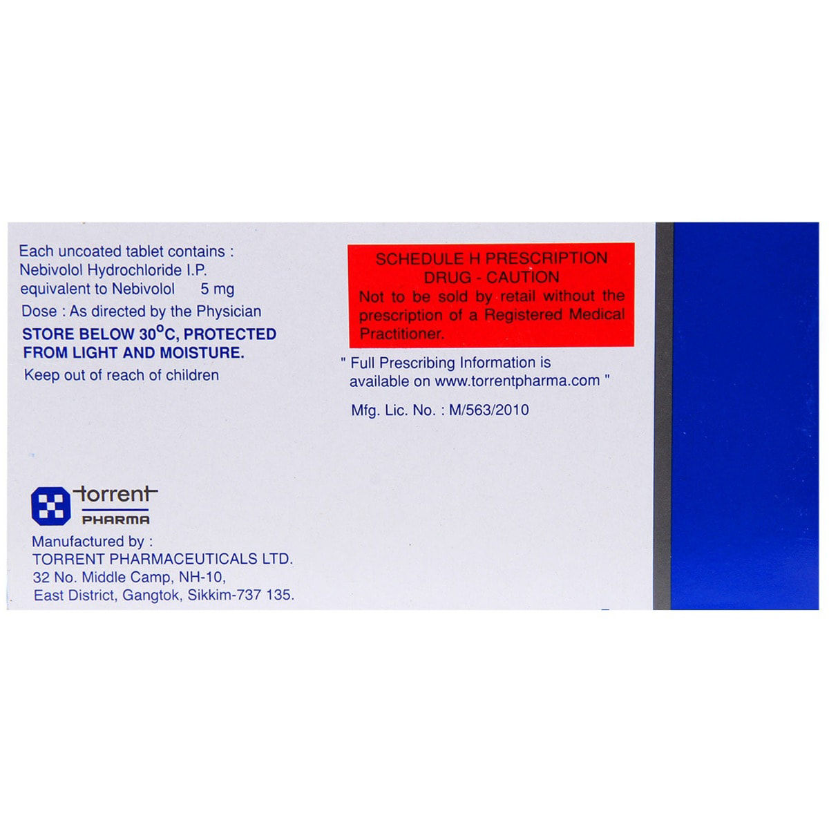 Nebicard-5 Tablet | Uses, Side Effects, Price | Apollo Pharmacy