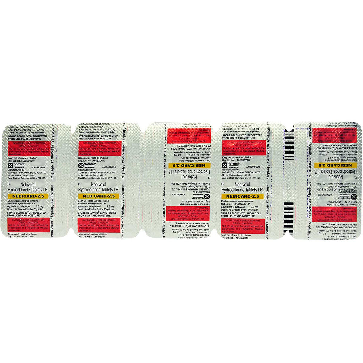 Nebicard-2.5 Tablet 15's Price, Uses, Side Effects, Composition - Apollo Pharmacy