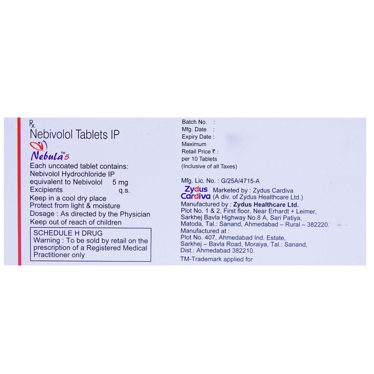 Nebula 5 Tablet 10's Price, Uses, Side Effects, Composition - Apollo ...