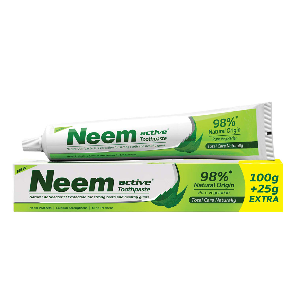 Buy Neem Active Toothpaste, 125 gm (100 gm + 25 gm Free) | 19 Minutes ...