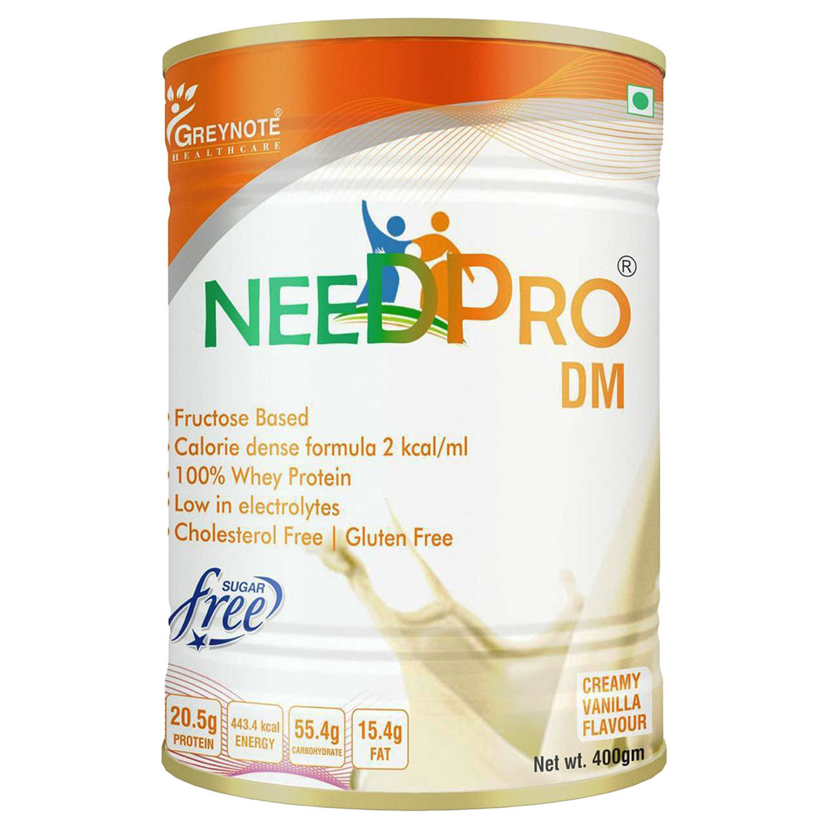Buy Needpro DM Creamy Vanilla Flavour Powder 400 gm | 19 Minutes ...
