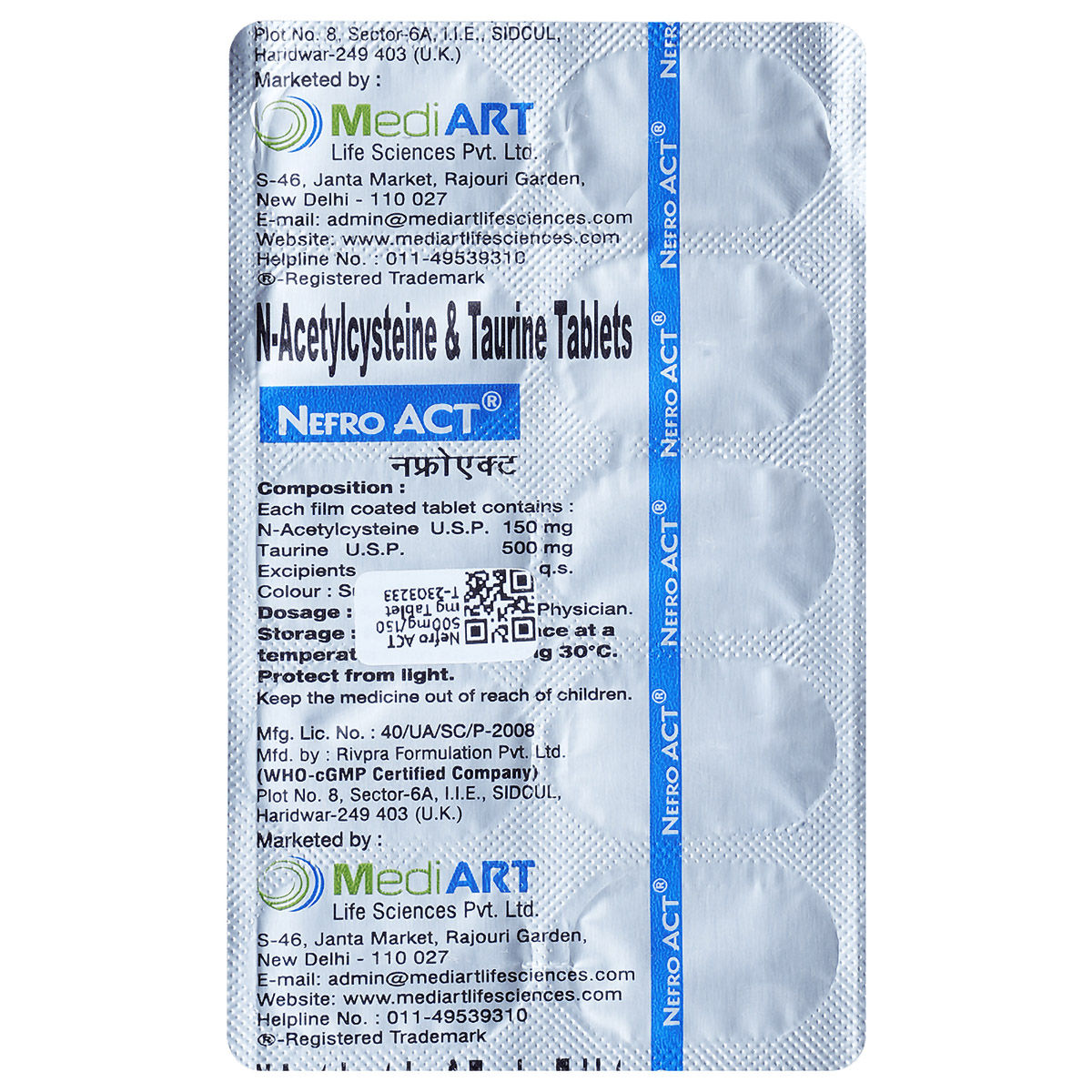 Nefro Act Tablet | Uses, Side Effects, Price | Apollo Pharmacy