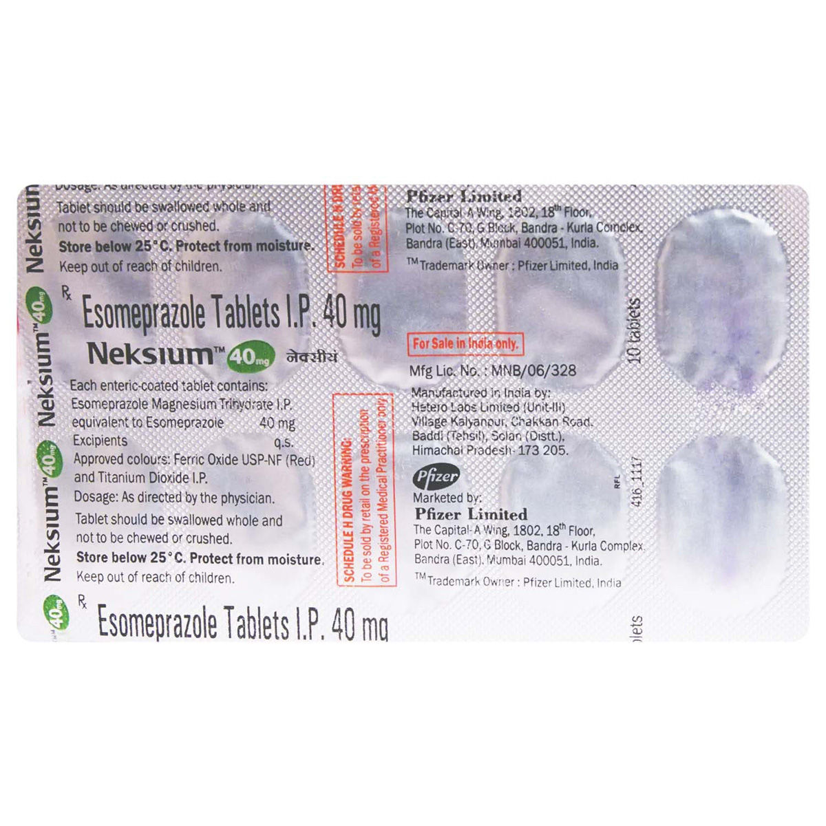 Neksium 40 mg Tablet 10's Price, Uses, Side Effects, Composition ...