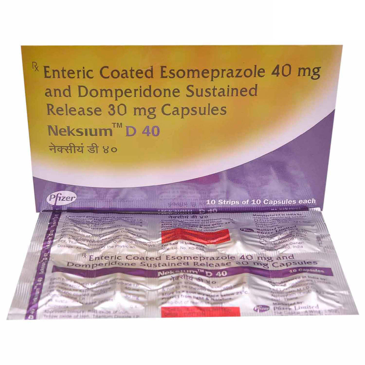 Neksium D 40 Capsule 10's Price, Uses, Side Effects, Composition ...