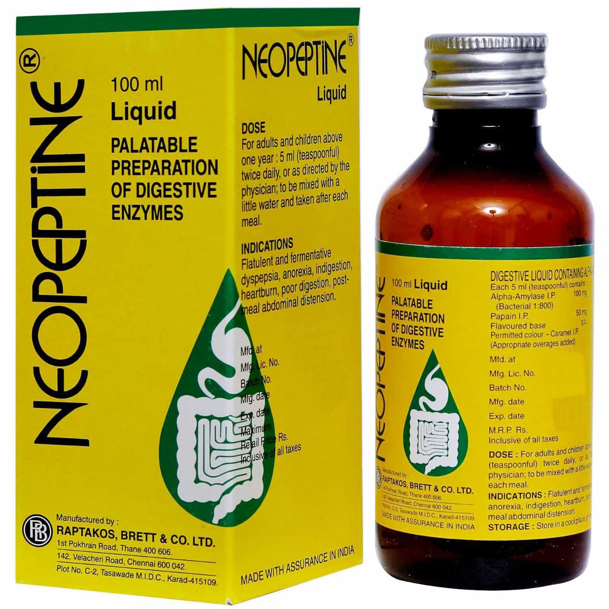 Neopeptine Liquid 100 ml Price, Uses, Side Effects, Composition ...