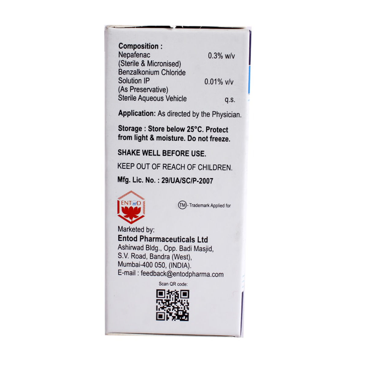 Nepaonce 0.3% Eye Drops 3 ml Price, Uses, Side Effects, Composition ...