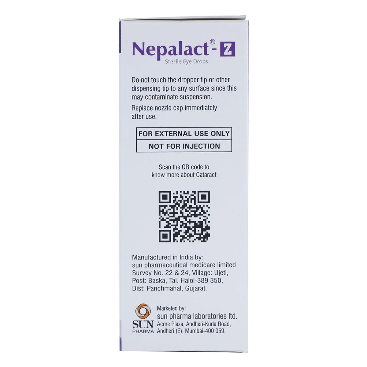 Nepalact-Z Eye Drops 5 ml | Uses, Side Effects, Price | Apollo Pharmacy