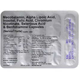 Nervon Forte Capsule | Uses, Side Effects, Price | Apollo Pharmacy