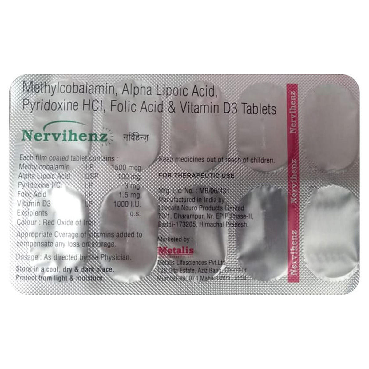 Nervihenz Tablet | Uses, Side Effects, Price | Apollo Pharmacy