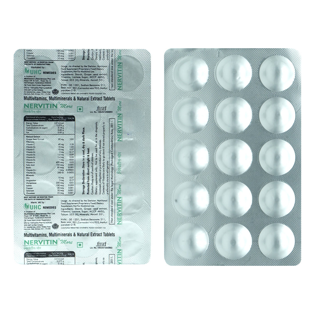 Nervitin More Tablet | Uses, Side Effects, Price | Apollo Pharmacy