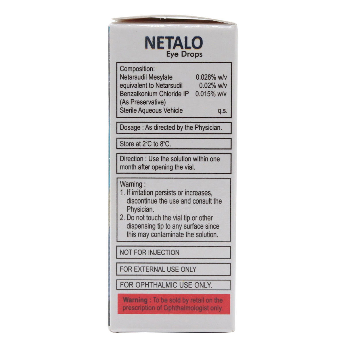 Netalo 0.02%W/V Eye Drops 3 ml | Uses, Side Effects, Price | Apollo ...