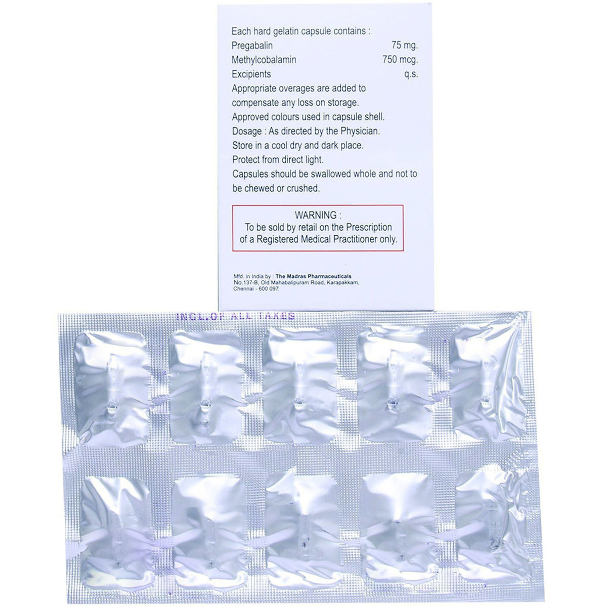 Neuromed PG Capsule 10's Price, Uses, Side Effects, Composition ...