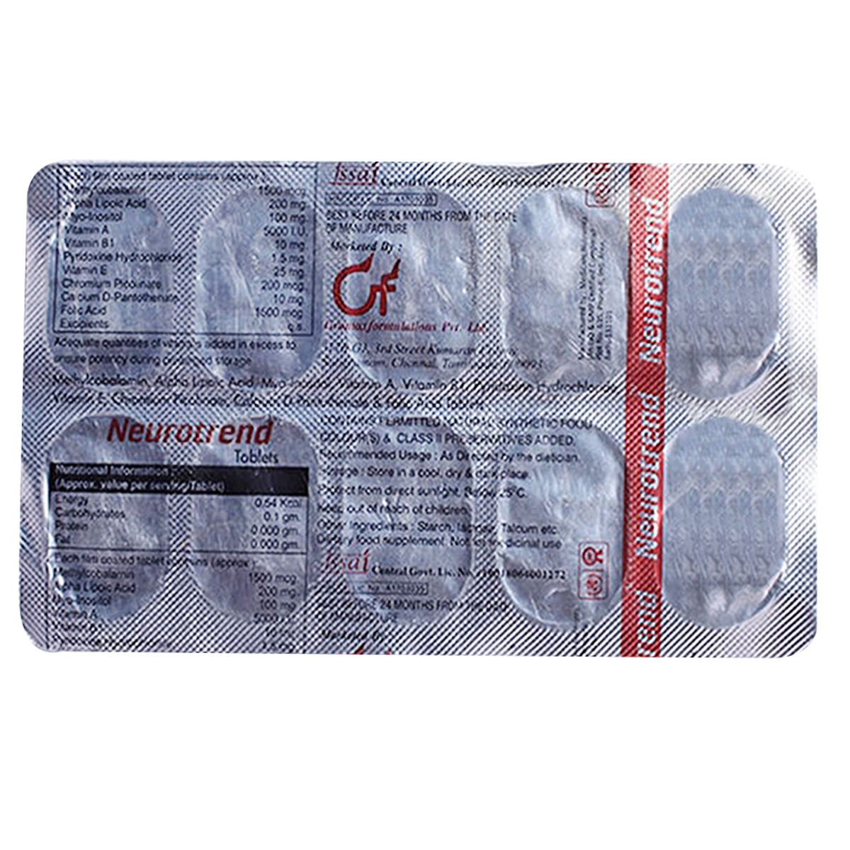 Neurotrend Tablet 10'S Price, Uses, Side Effects, Composition - Apollo ...