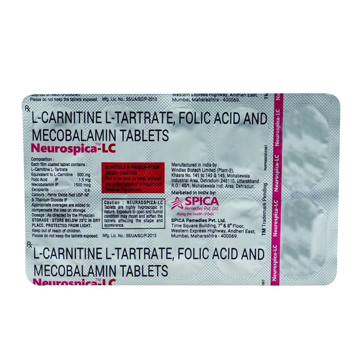 Neurospica-LC Tablet 10's Price, Uses, Side Effects, Composition ...