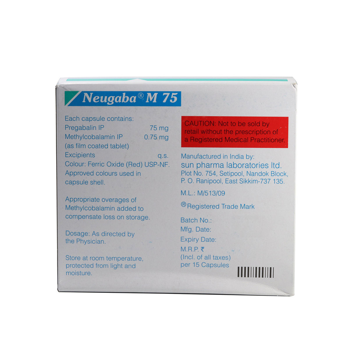 Neugaba M 75 Capsule | Uses, Side Effects, Price | Apollo Pharmacy