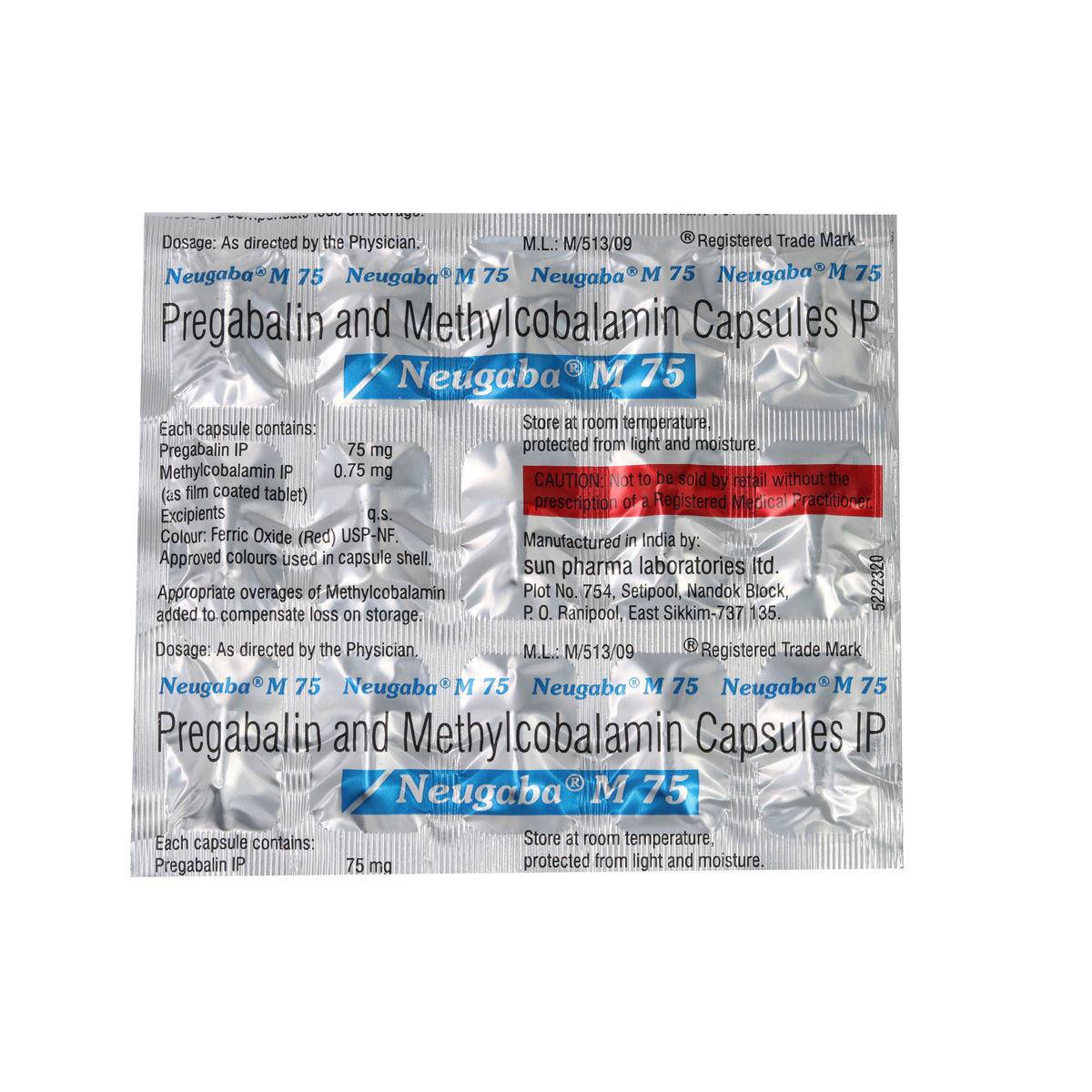 Neugaba M 75 Capsule 15's Price, Uses, Side Effects, Composition ...