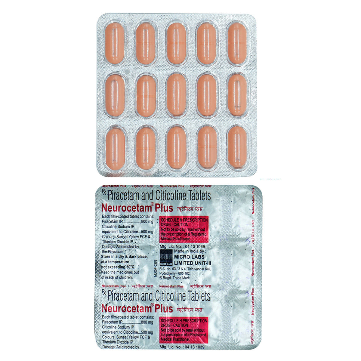 Neurocetam Plus Tablet 15's Price, Uses, Side Effects, Composition ...