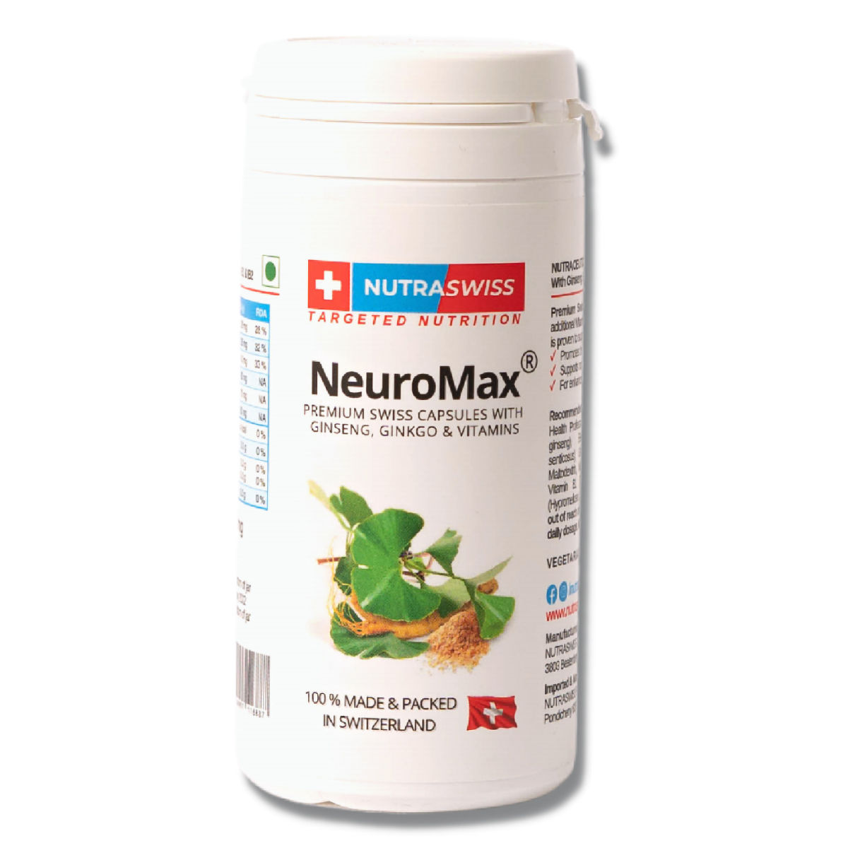 Buy Nutraswiss NeuroMax, 60 Capsules | 19 Minutes Delivery | Apollo ...