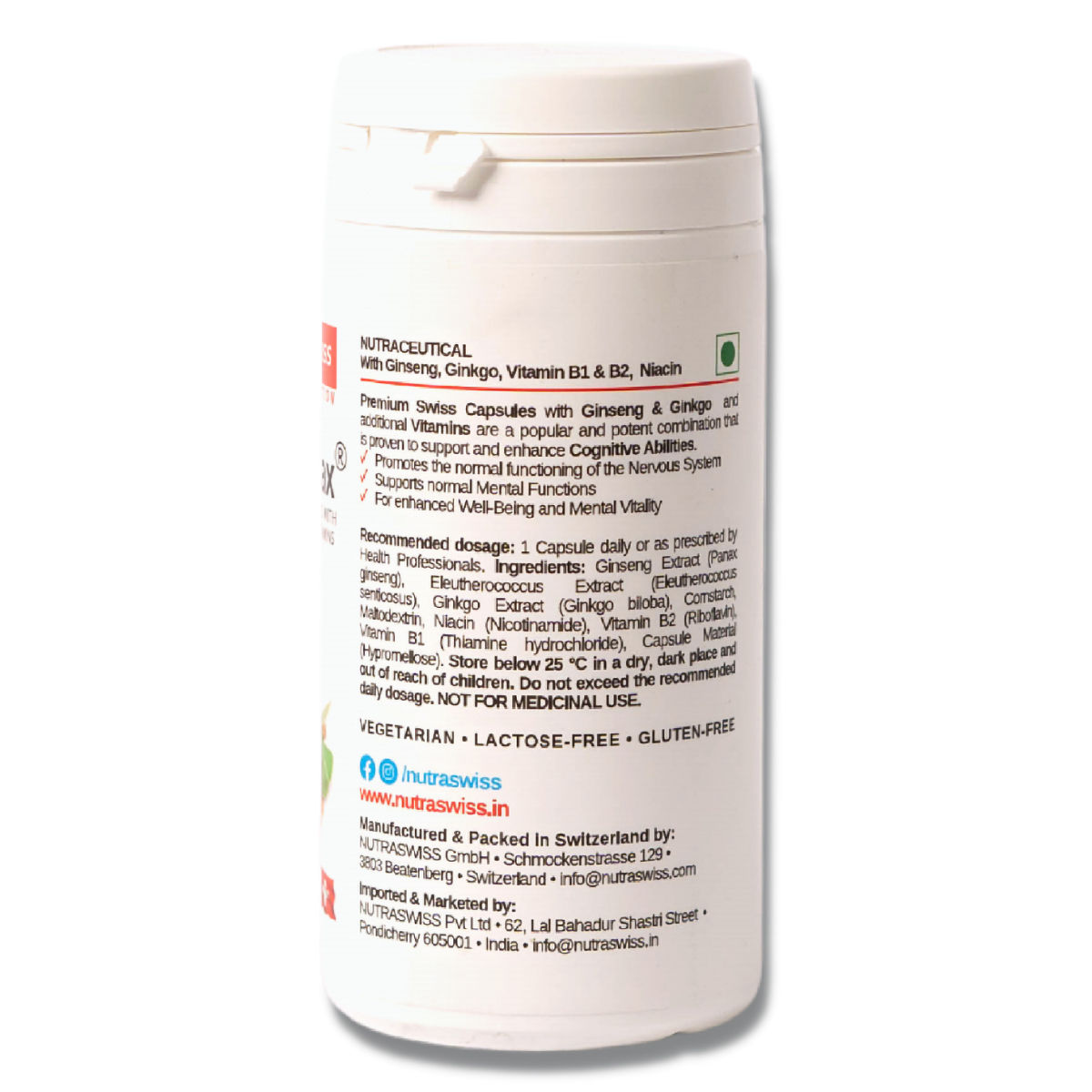 Nutraswiss NeuroMax, 60 Capsules Price, Uses, Side Effects, Composition ...