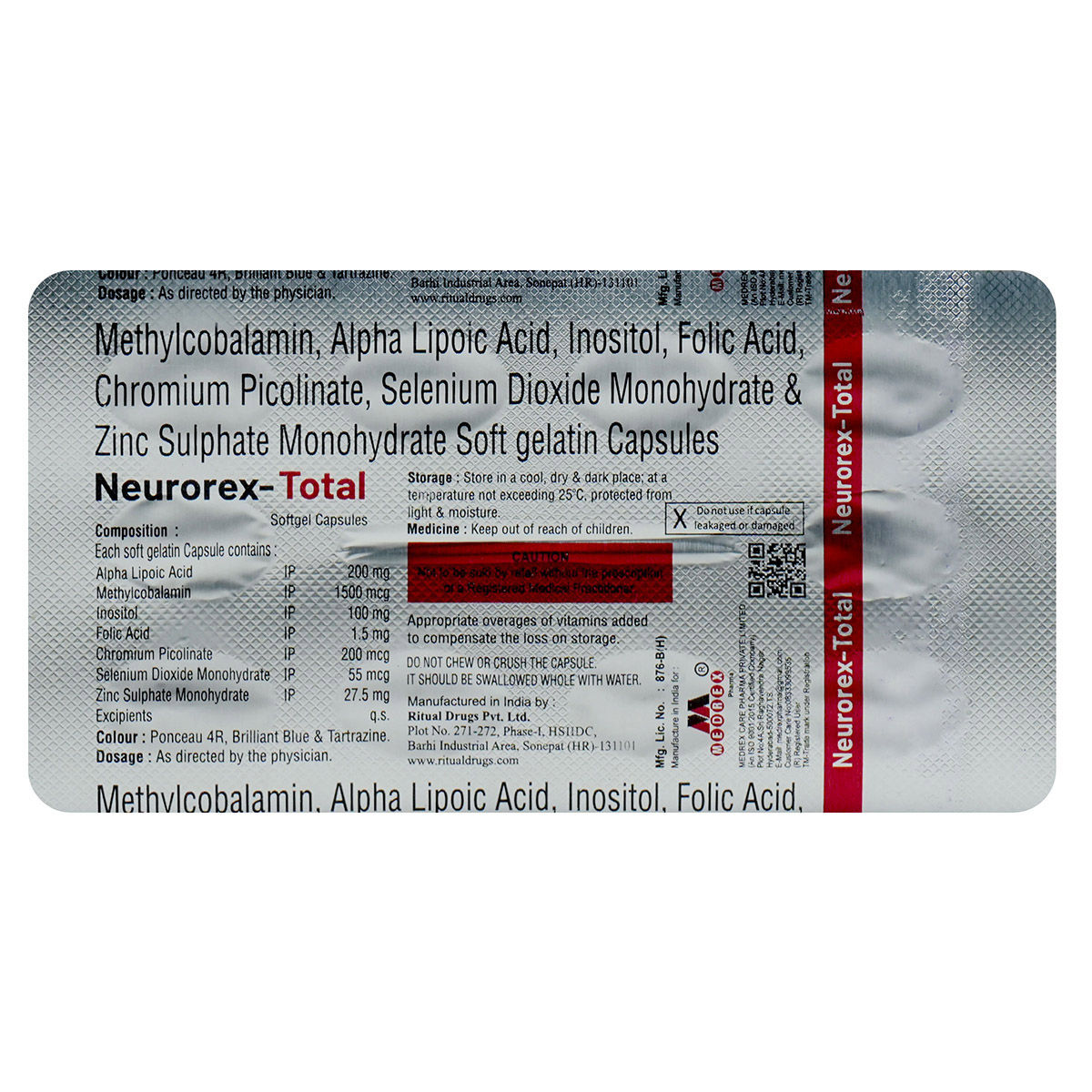 Neurorex-Total Softgel Capsule | Uses, Side Effects, Price | Apollo ...