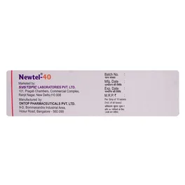 Newtel 40 Tablet | Uses, Side Effects, Price | Apollo Pharmacy