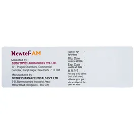 Newtel AM Tablet | Uses, Side Effects, Price | Apollo Pharmacy