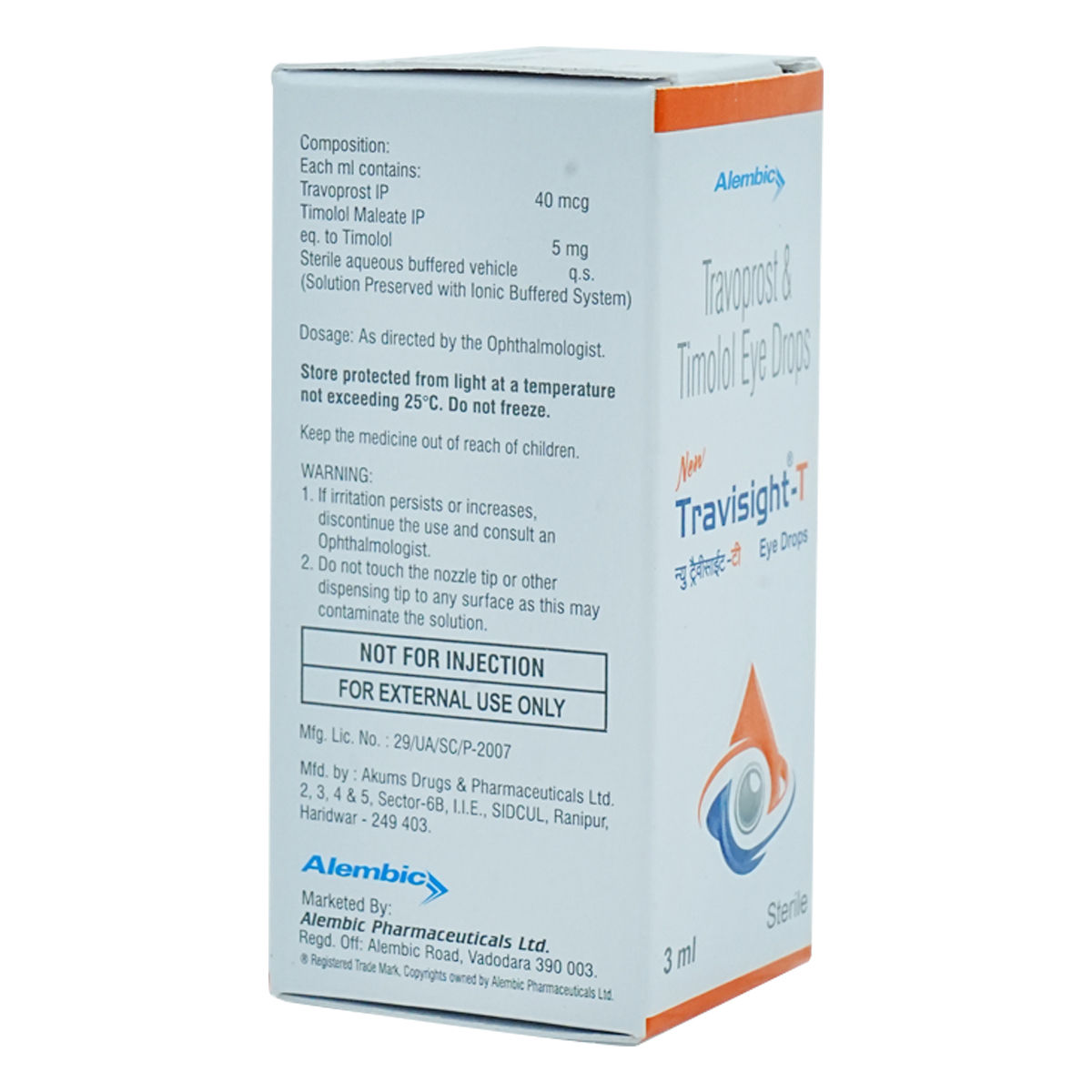 New Travisight-T Eye Drops 3 ml | Uses, Side Effects, Price | Apollo ...